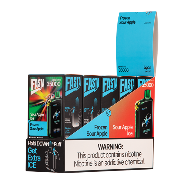 Sour Apple Ice / Frozen Sour Apple FASTA Burrst 35000 – Mi-One Brands