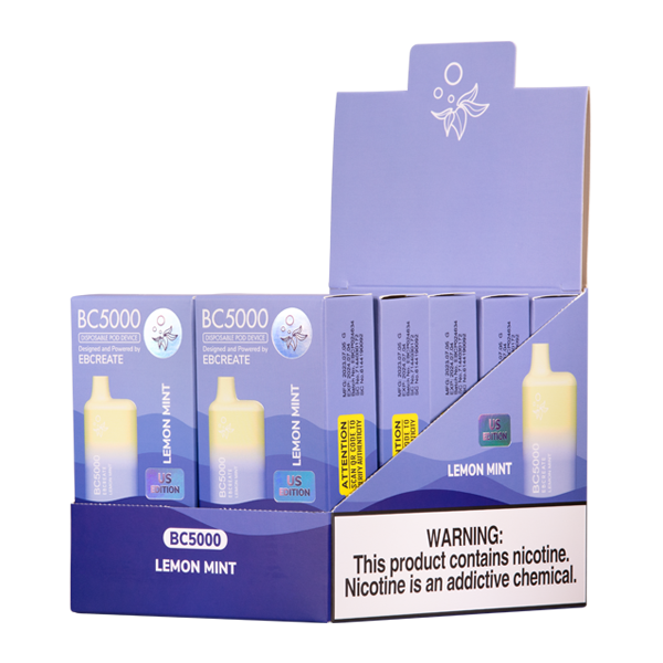 Lemon Mint Elf Bar BC5000 Vape – Mi-One Brands