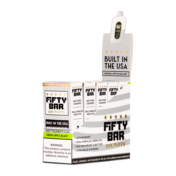 Green Apple Blast FIFTY BAR 20K Vape – Mi-One Brands