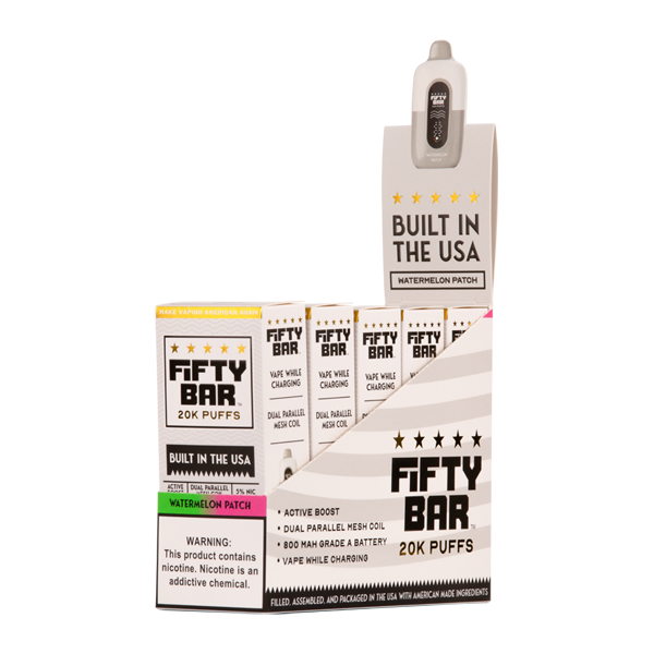 Watermelon Patch Fifty Bar 20K Vape (White Series) – Mi-One Brands