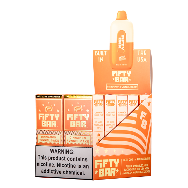 Cinnamon Funnel Cake Fifty Bar Vape – Mi-One Brands