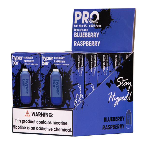 Blueberry Raspberry Hyper Bar Pro 6000 Vape – Mi-One Brands