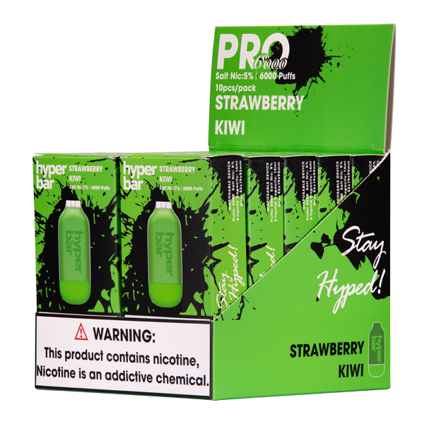 Strawberry Kiwi Hyper Bar Pro 6000 Vape – Mi-One Brands