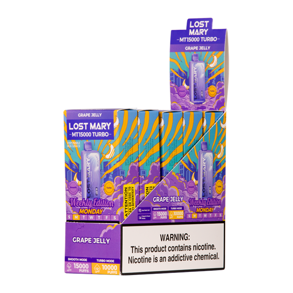 Grape Jelly Lost Mary MT15000 Turbo Vape (Monday) – Mi-One Brands