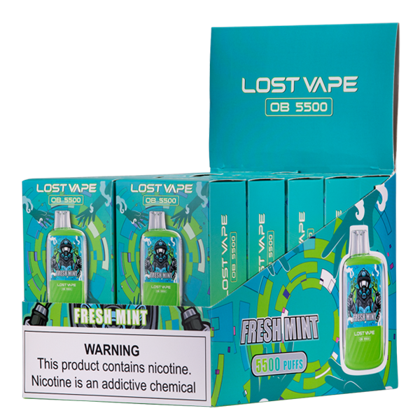 Fresh Mint Lost Vape OB5500 Vape – Mi-One Brands