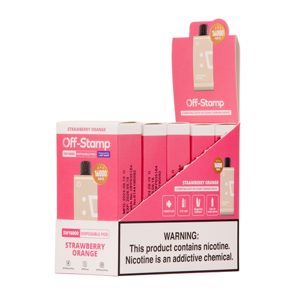 Strawberry Orange Off Stamp SW16000 Vape – Mi-One Brands