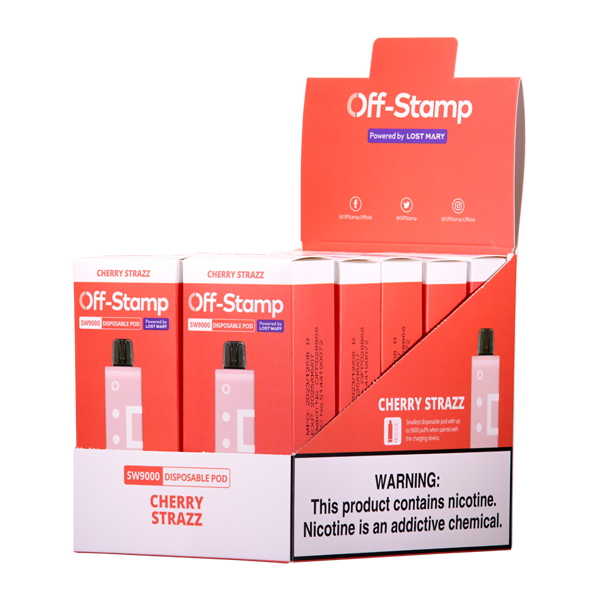 Cherry Strazz OFF STAMP SW9000 Disposable Vape – Mi-One Brands