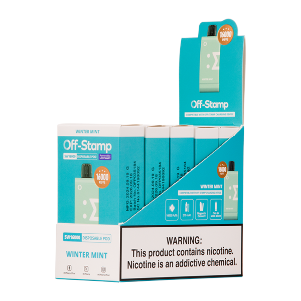 Winter Mint Off Stamp SW16000 Vape – Mi-One Brands