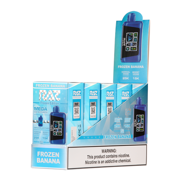 Frozen Banana RAZ DC25000 Vape – Mi-One Brands