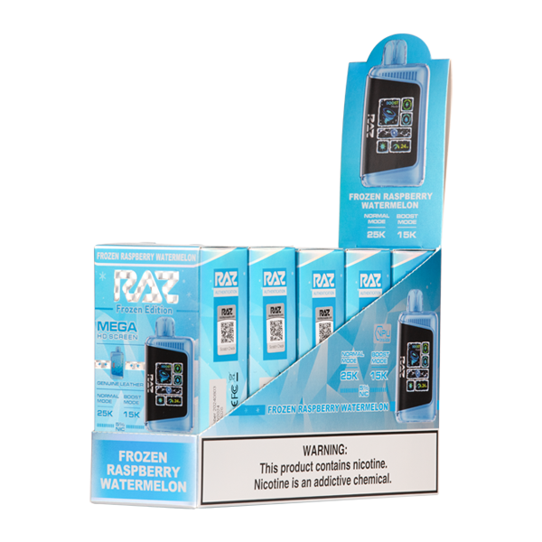 Frozen Raspberry Watermelon RAZ DC25000 Vape – Mi-One Brands