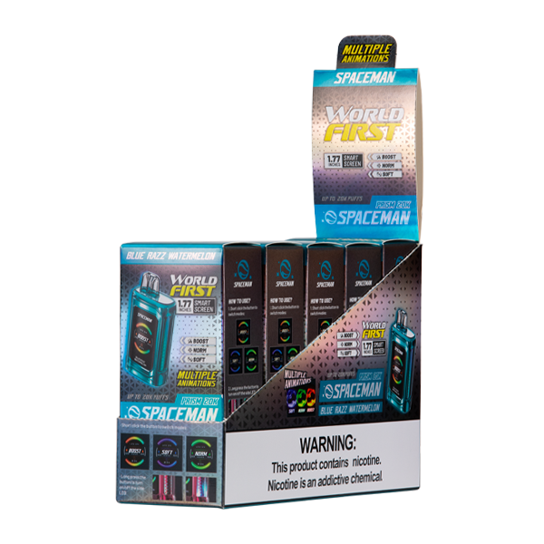 Blue Razz Ice Spaceman Prism 20K Vape – Mi-One Brands