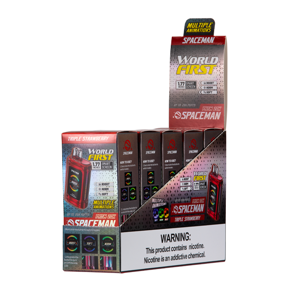 Triple Strawberry Spaceman Prism 20K Vape – Mi-One Brands