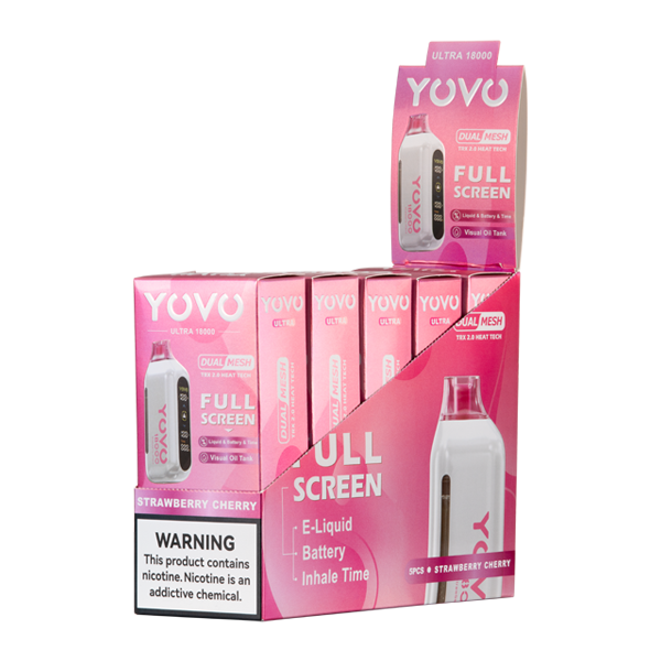 Strawberry Cherry YOVO Ultra 18000 Vape – Mi-One Brands