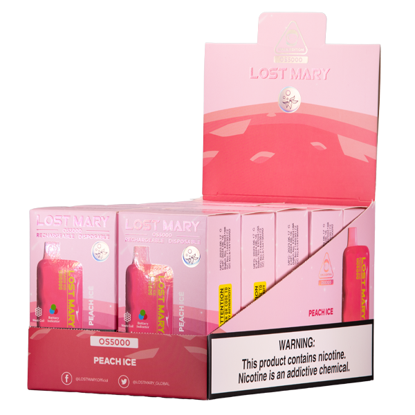 Peach Ice Lost Mary Vape – Mi-One Brands