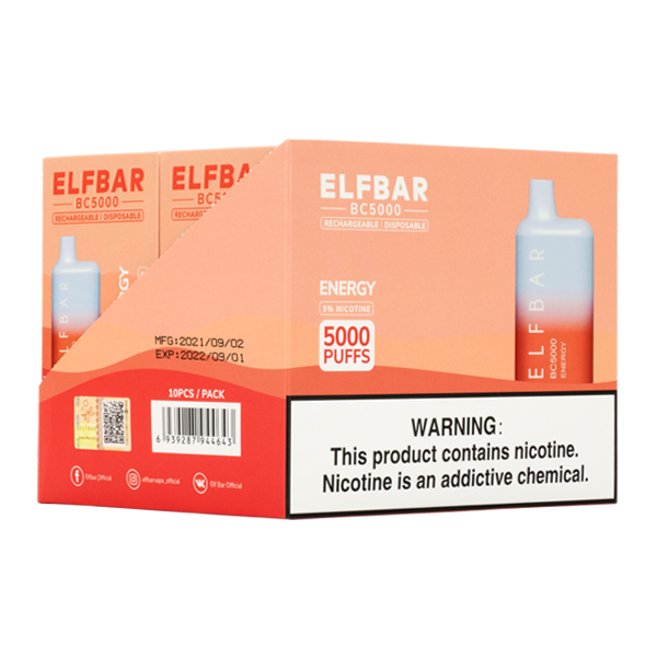 Energy Elf Bar BC5000 Vape – Mi-One Brands