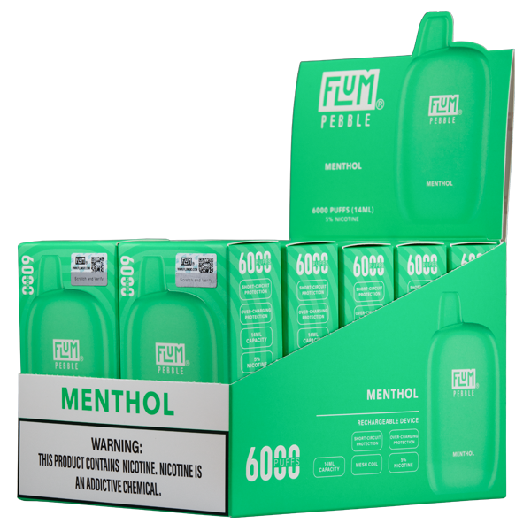 Menthol Flum Pebble Vape – Mi-One Brands
